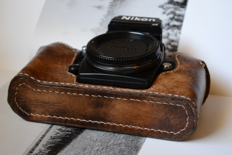 Leather half case for Nikon F3 camera | Etsy