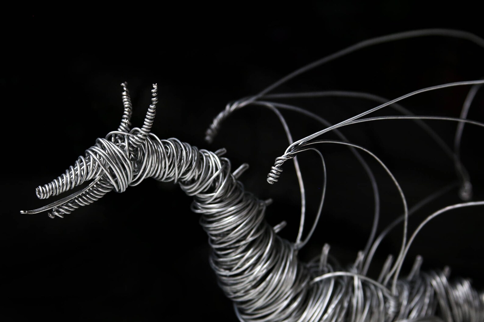 Wire Dragon Wire Sculpture Dragon Unique Dragon Gift Dragon | Etsy