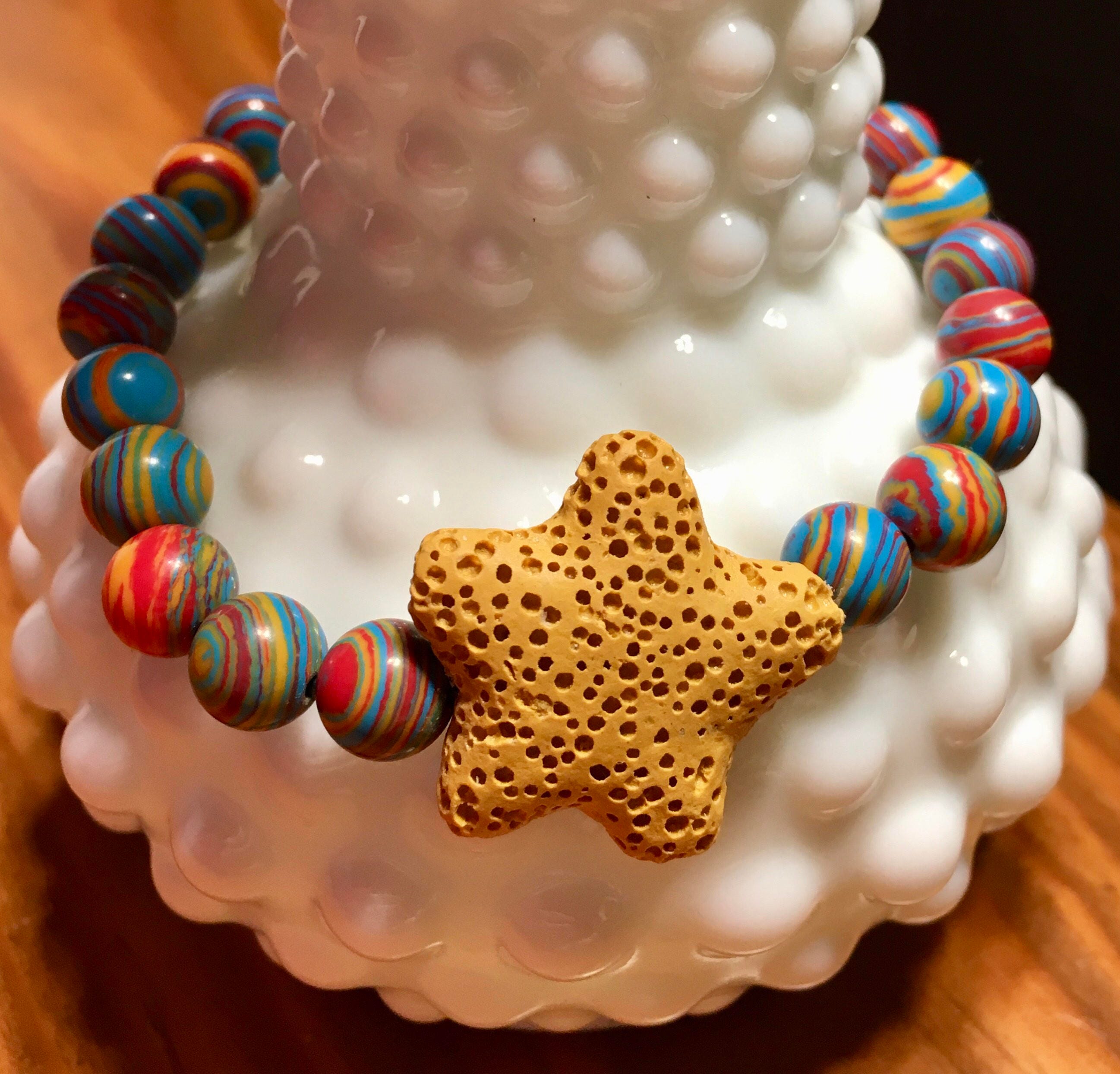 Aromatherapy Beaded Diffuser Bracelet Synthetic Rainbow - Etsy
