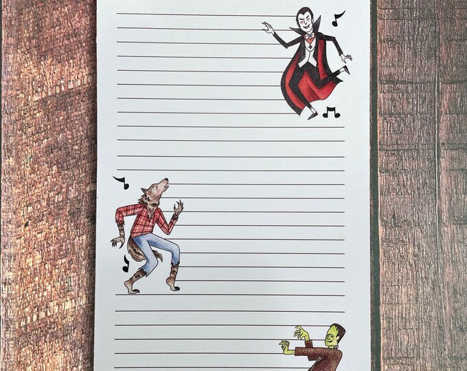 Vintage Style Gothic Bat Notepads - Etsy