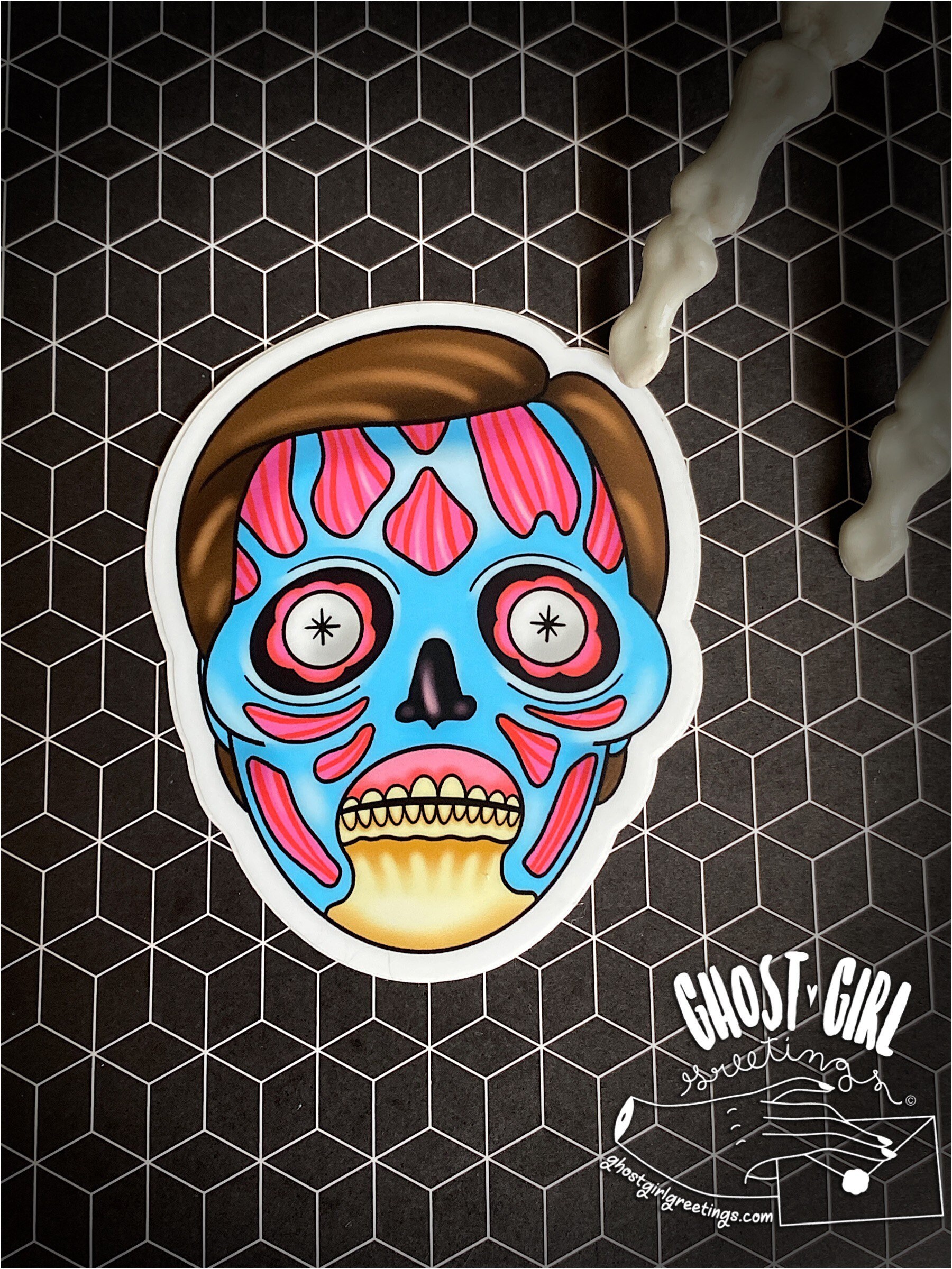 They Live Sticker, Obey, Vinyl Die Cut Sticker, Horror Art, Horror ...