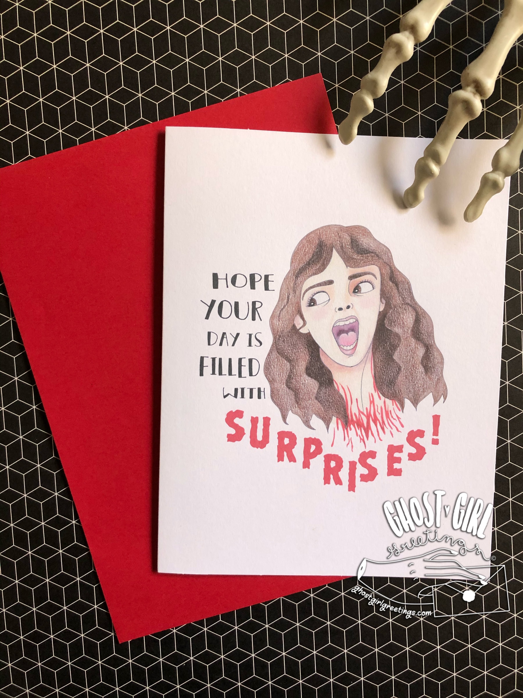 A Birthday Surprise Horror Birthday Card Horror Camp Card - Etsy