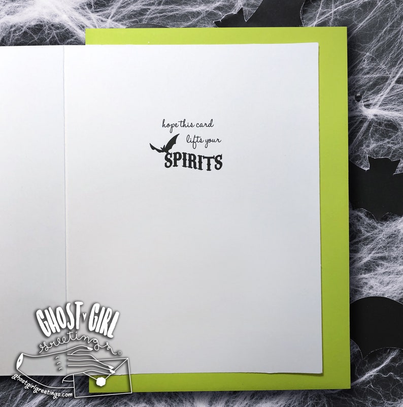 Get Well Soon Card, Get Well Card, Get Well Ghost, Ghost Card, Ghost ...