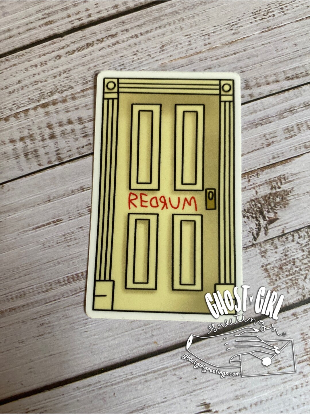 REDRUM Door, REDRUM Sticker, Horror Movie Sticker - Etsy