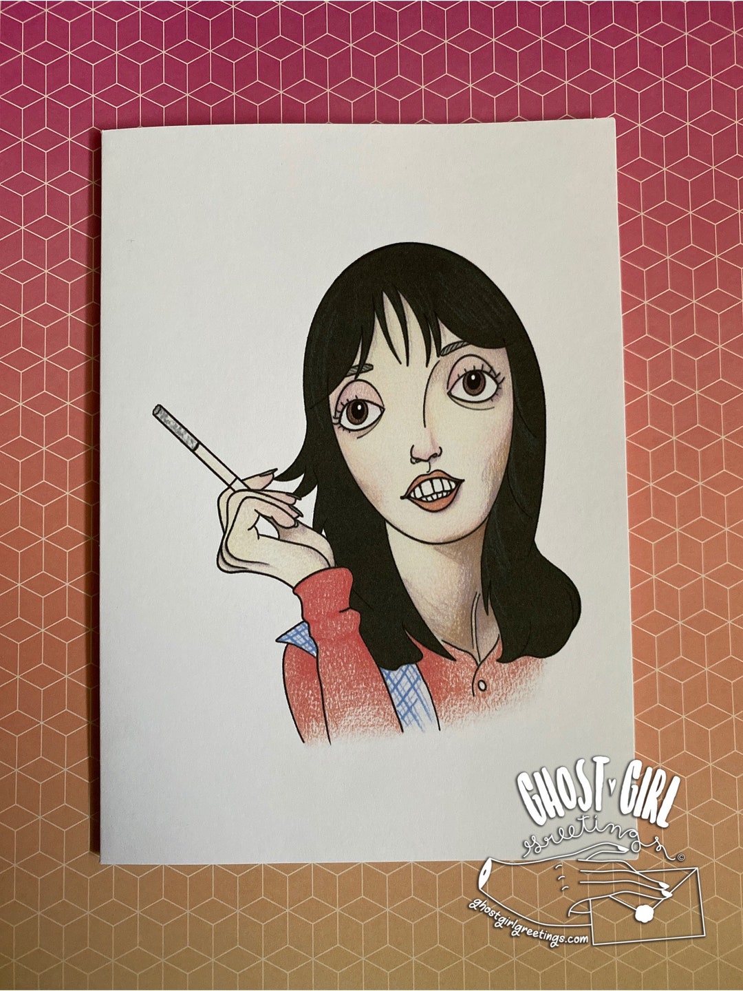 Greeting Card, Tap That Ash, Funny Greeting Card, Funny Horror Card ...