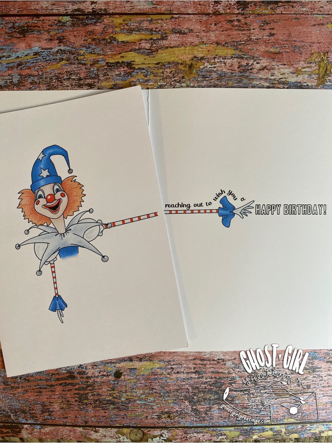 Reaching Out!, Horror Greeting Card, Horror Birthday Card, Horror Fan ...