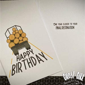 Horror Movie Birthday, Horror Birthday Card, Final Destination, Horror ...