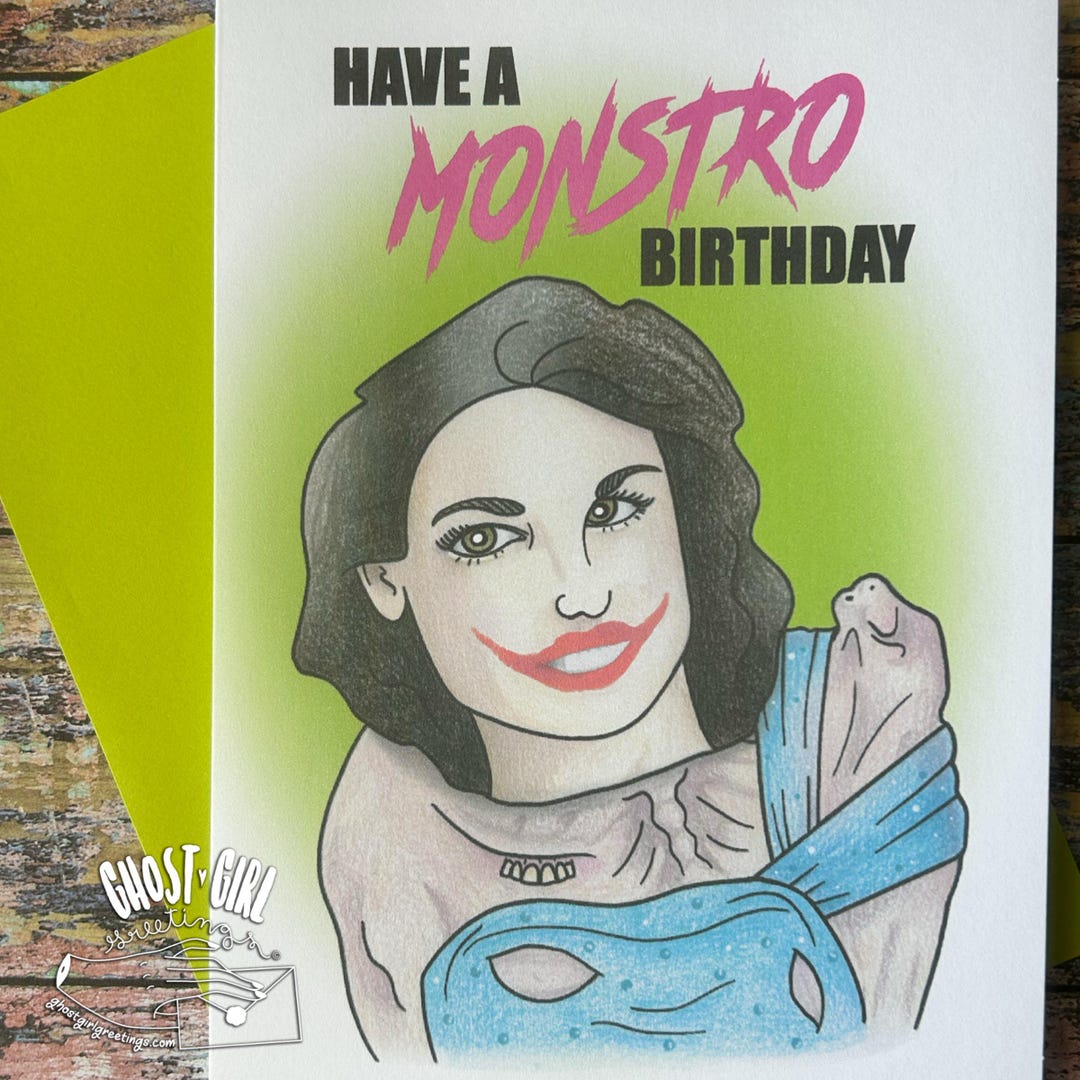 Happy Birthday Card Horror, Monstro Birthday - Etsy