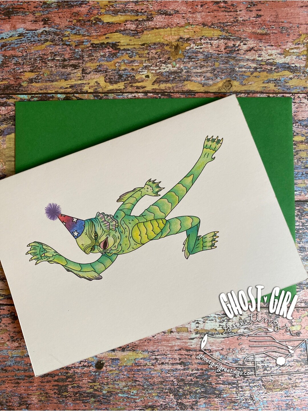 Horror Birthday Card, Creature Birthday, Creature From the Black Lagoon ...