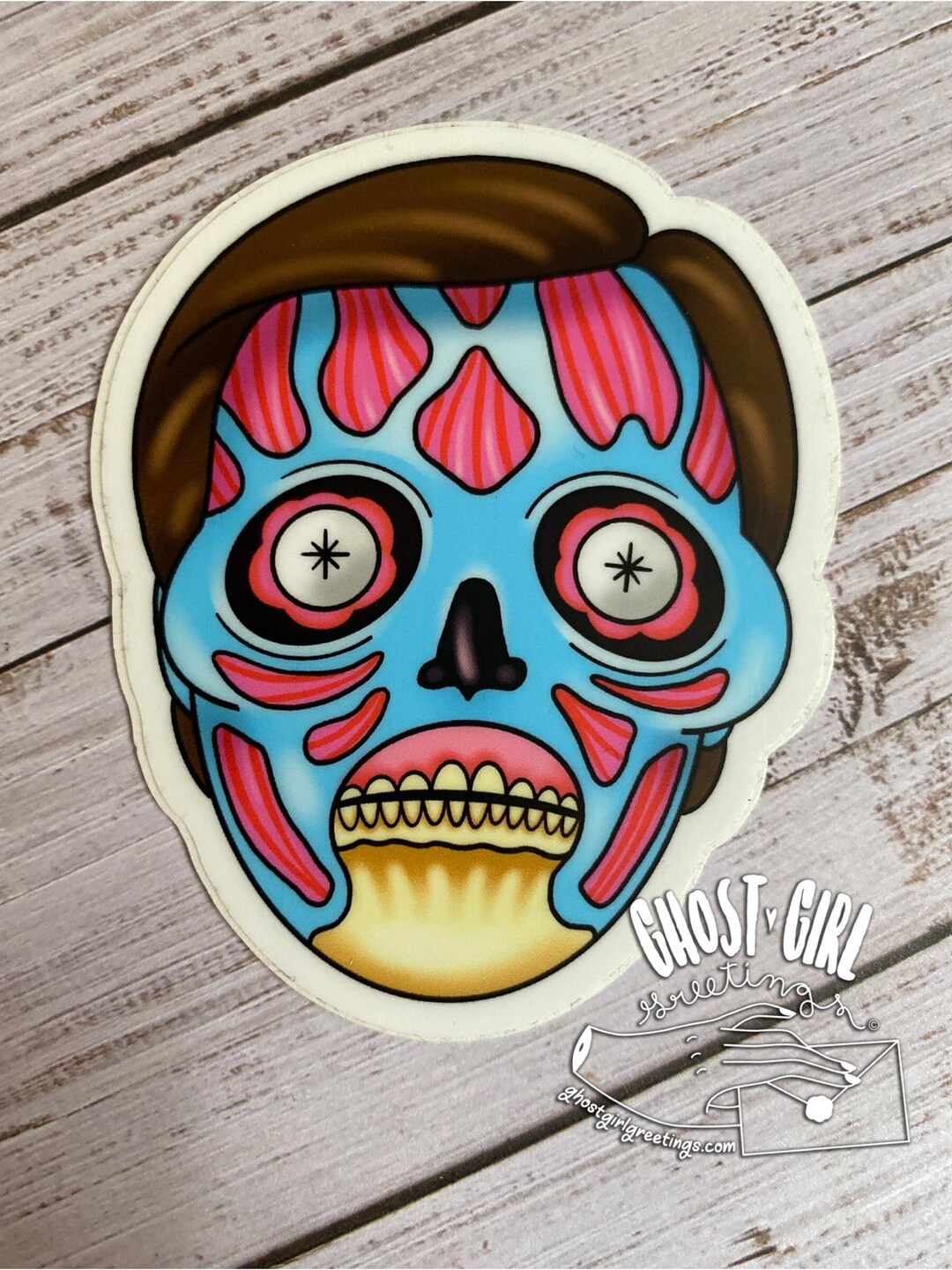 They Live Sticker, Obey, Vinyl Die Cut Sticker, Horror Art, Horror ...