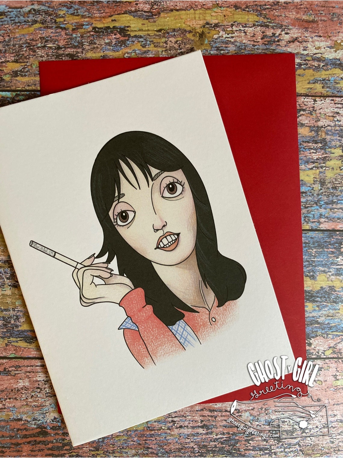 Greeting Card, Tap That Ash, Funny Greeting Card, Funny Horror Card ...