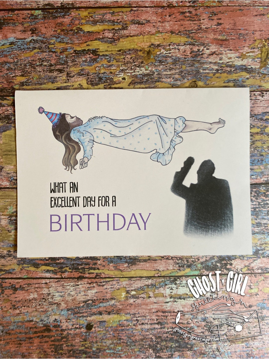 Exorcist Birthday Card, Horror Birthday Card, Horror Birthday Funny ...