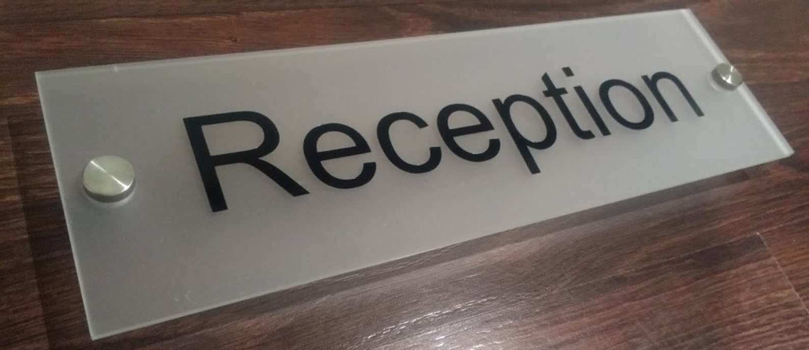 FROSTED Modern Office Door Wall Sign Premium Quality Acrylic ANY ...