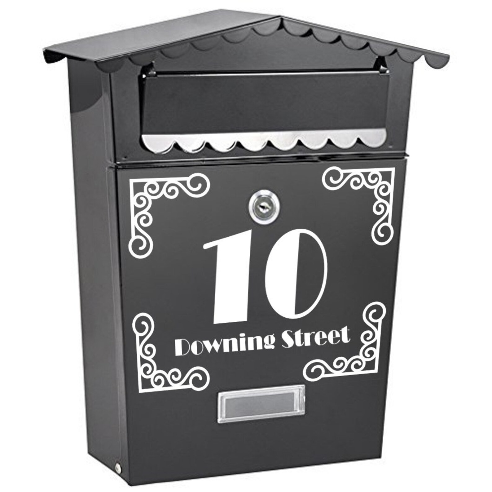 Personalised Steel Post Mail Postbox Box Letterbox LOCKABLE - Etsy UK