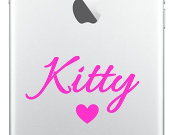 Personalised CLEAR OPAQUE FLORAL Font Phone Case Cover for - Etsy