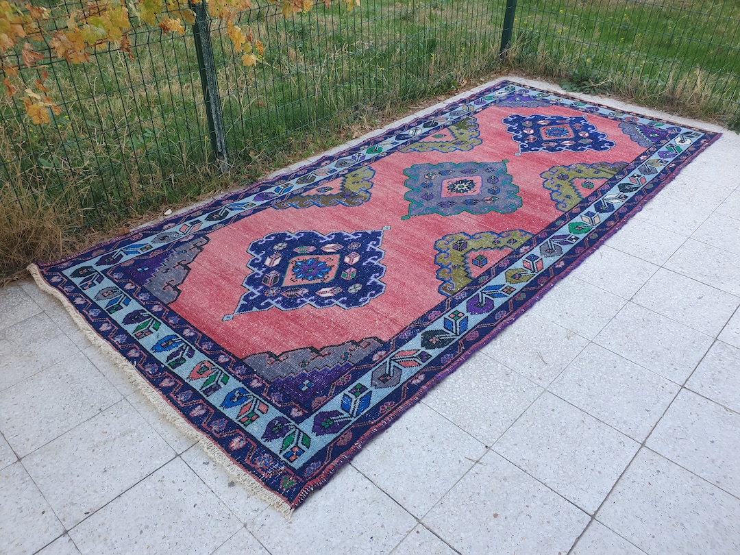 Colorful Runner Rug 5x11 , Persian Runner Rug, Kitchen Runner Rug ...