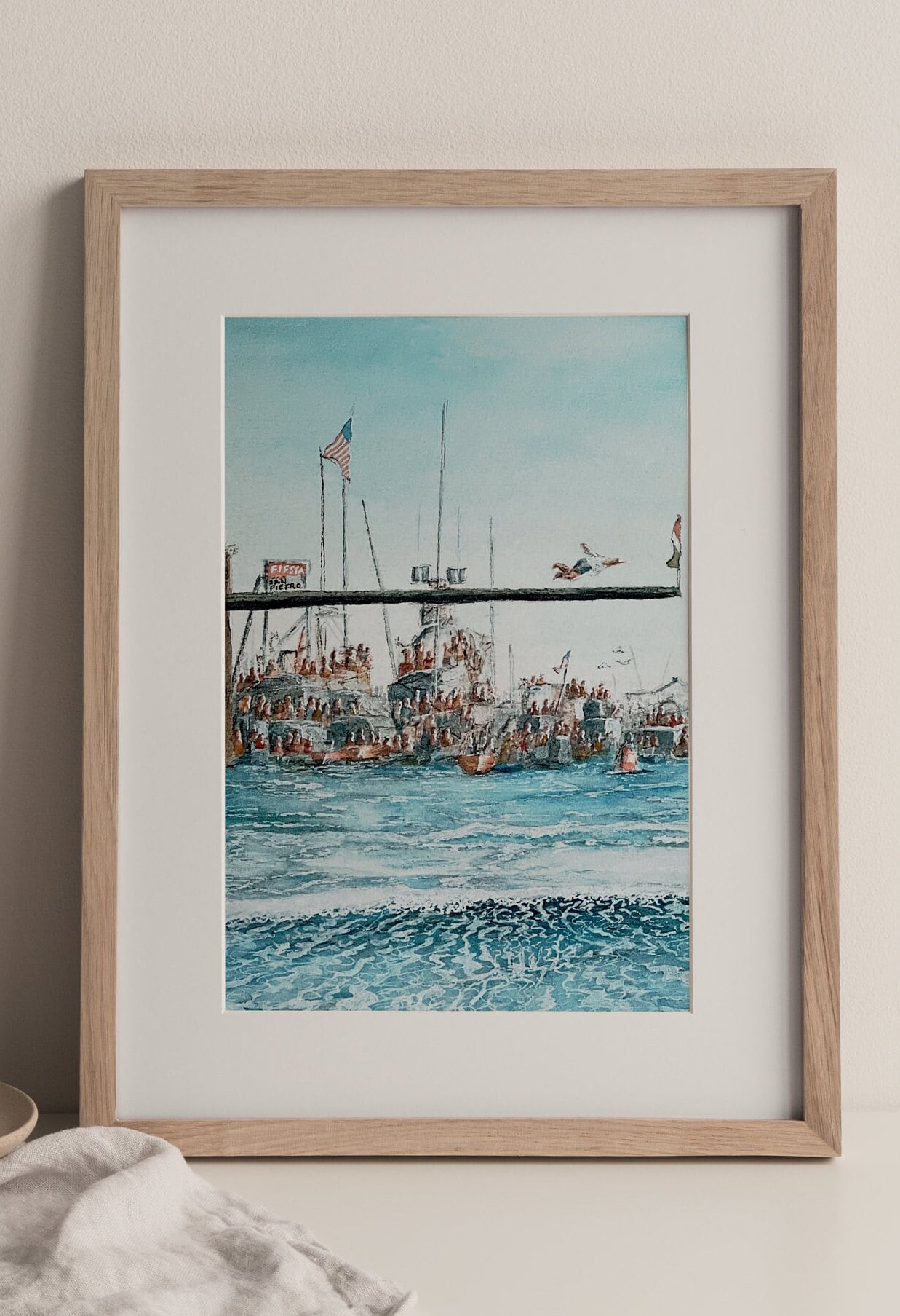 Greasy Pole, St. Peter's Fiesta, Gloucester, Massachusetts Art Print - Etsy