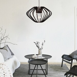 Large Abstract Light / Lamp Shade / Wooden Light / Light Fixture ...