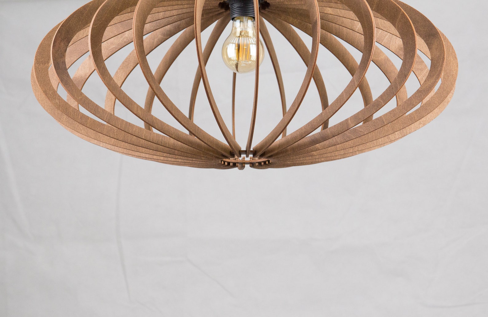 Large Ceiling Light Hanging Lamp Wooden Light Shade Lamp - Etsy