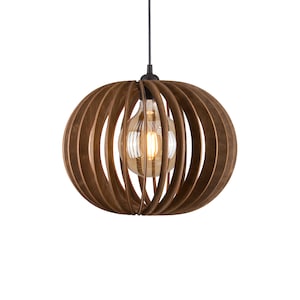 Round Wooden Lamp in Multiple Sizes ,lamp Fixture, Dining Light ...
