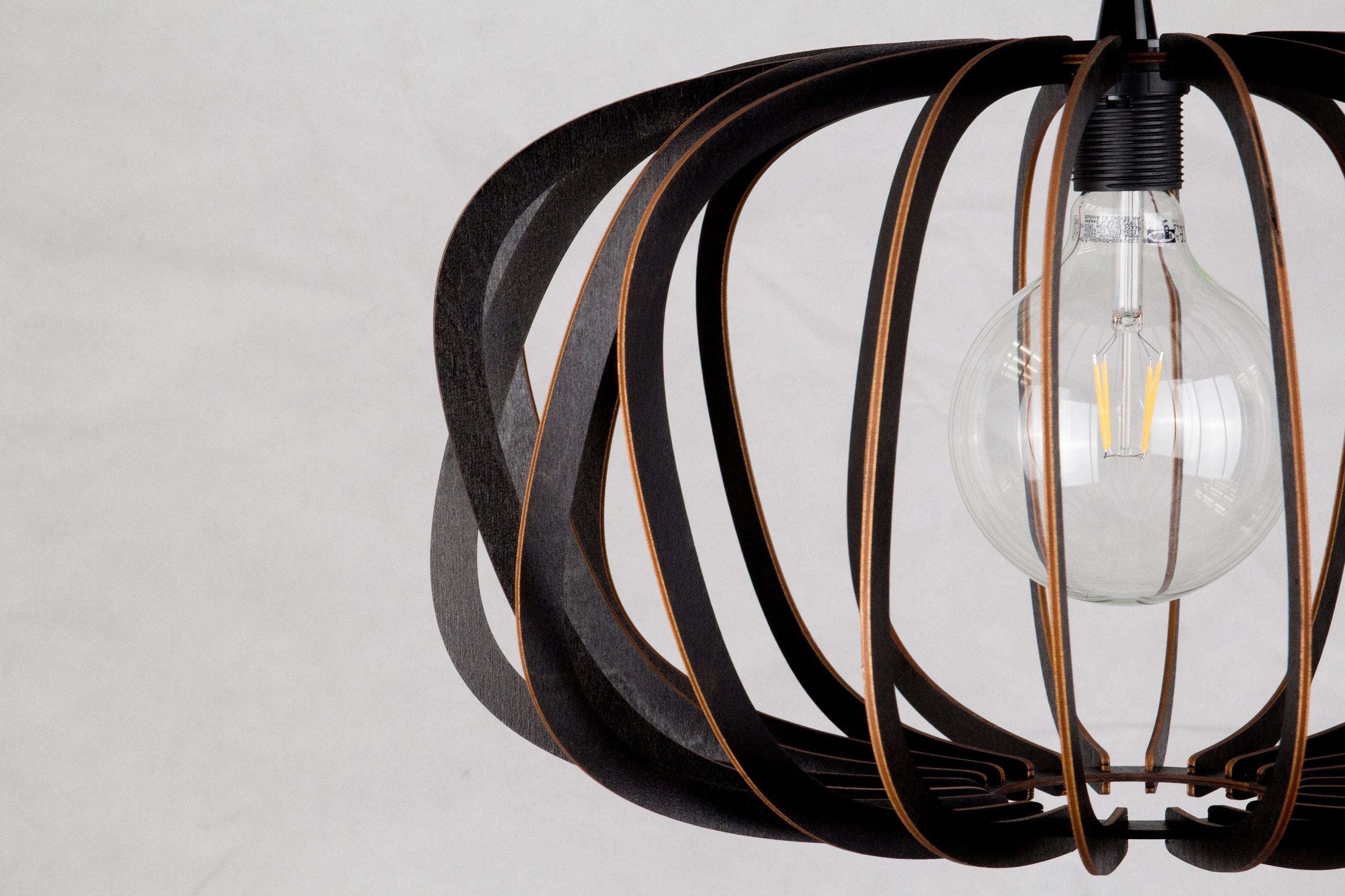 Decorative Abstract Ceiling Light / Lamp Shade / Wooden Light | Etsy