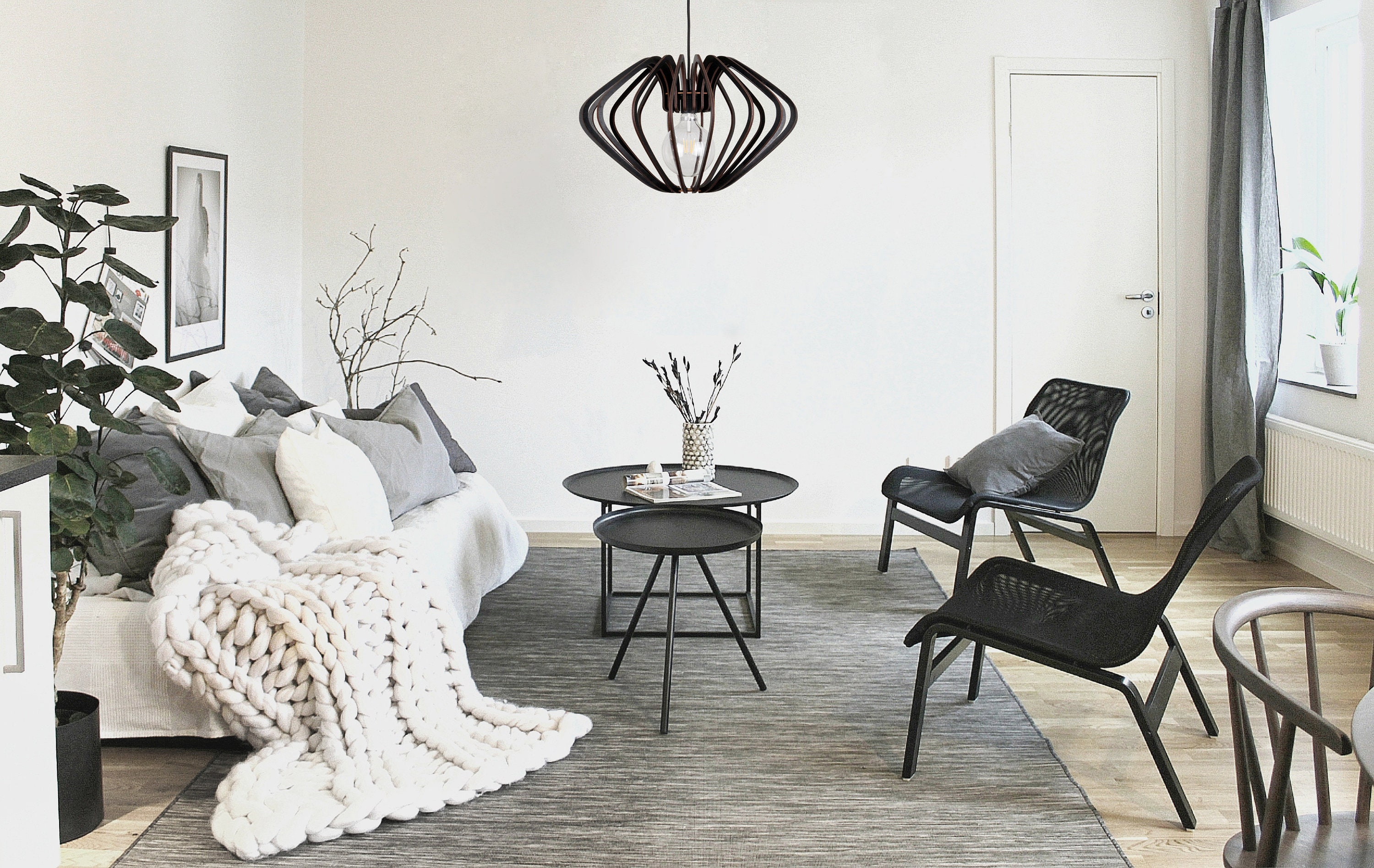 Large Abstract Light / Lamp Shade / Wooden Light / Light - Etsy