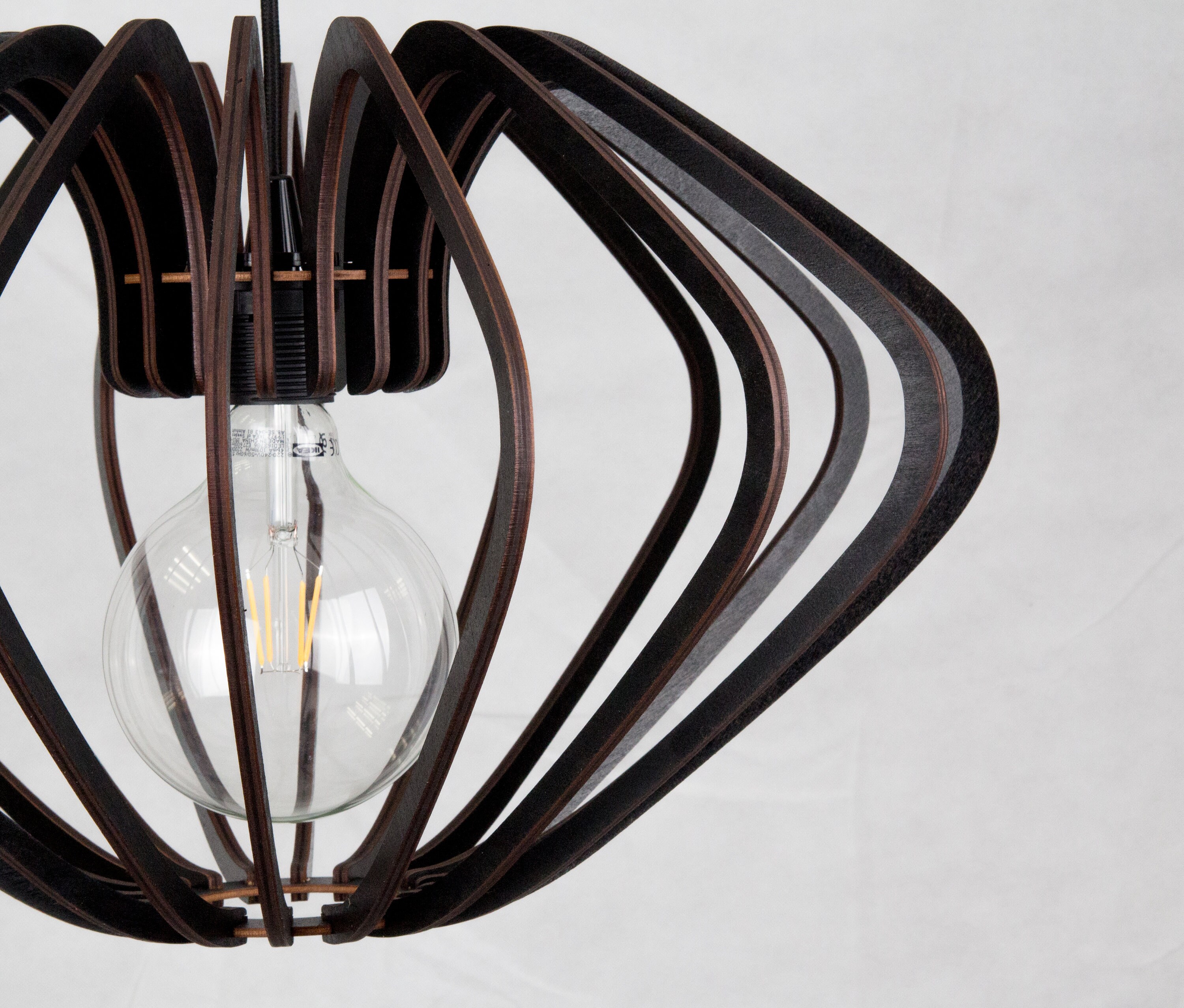 Large Abstract Light / Lamp Shade / Wooden Light / Light | Etsy