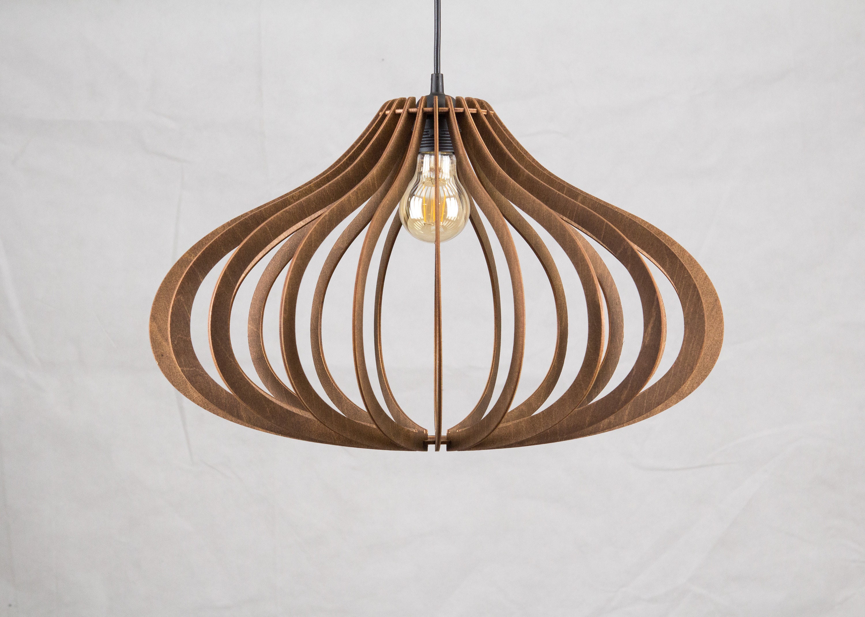 Wooden Ceiling Light Scandinavian Light Shade Lamp Fixture - Etsy
