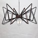Large Geometric Ceiling Light Pendant Light Wood Ceiling - Etsy