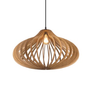 Wooden Ceiling Light, Scandinavian Light Shade, Lamp Fixture, Dining ...