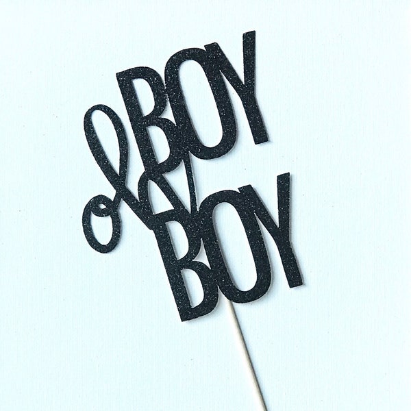 Oh Boy Cake Topper - Etsy