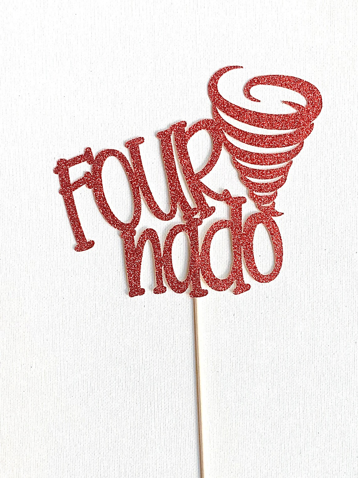 Fournado Cake Topper, Fourth Birthday Cake Topper - Etsy