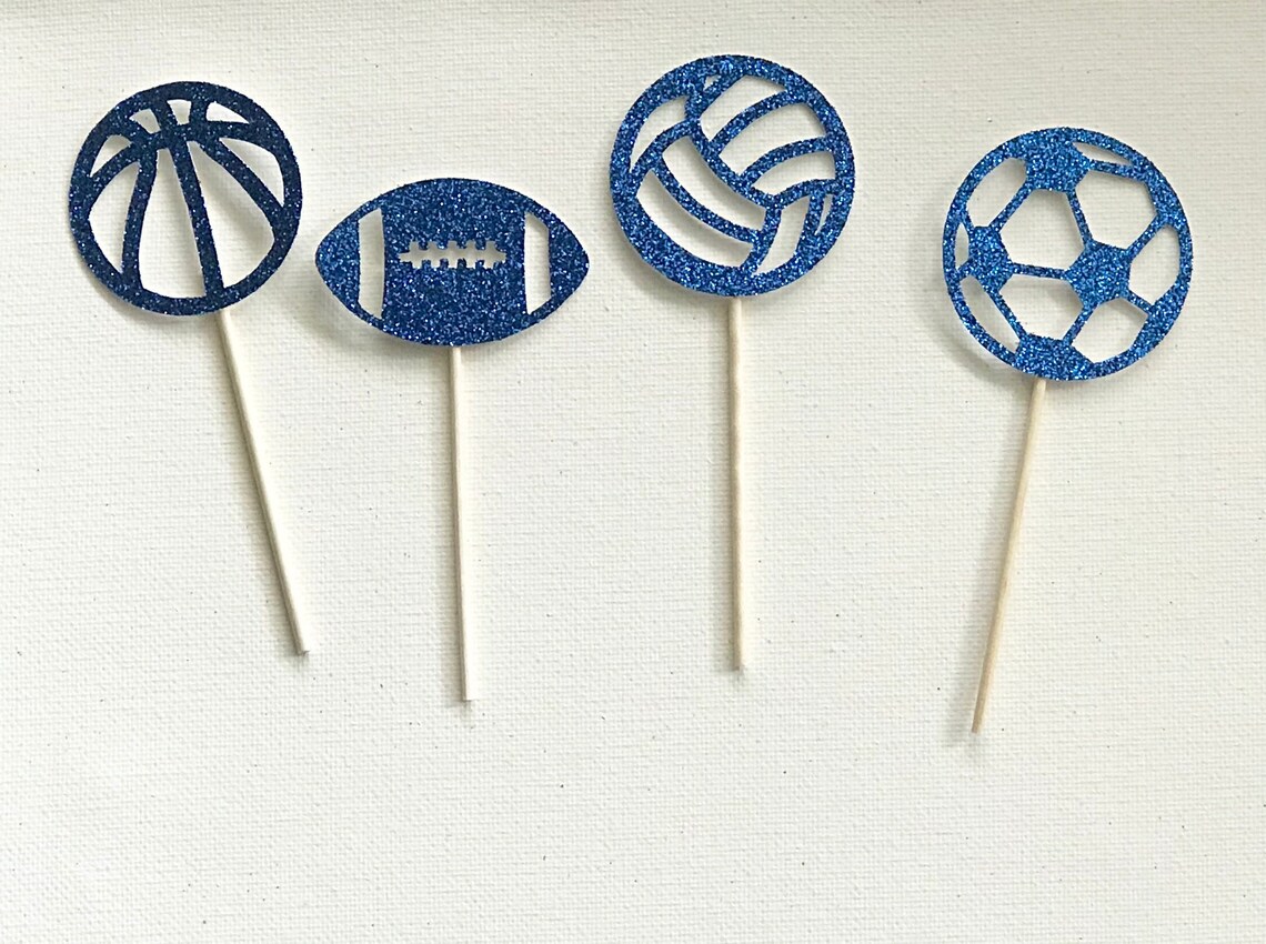 Sports Cupcake Toppers - Etsy