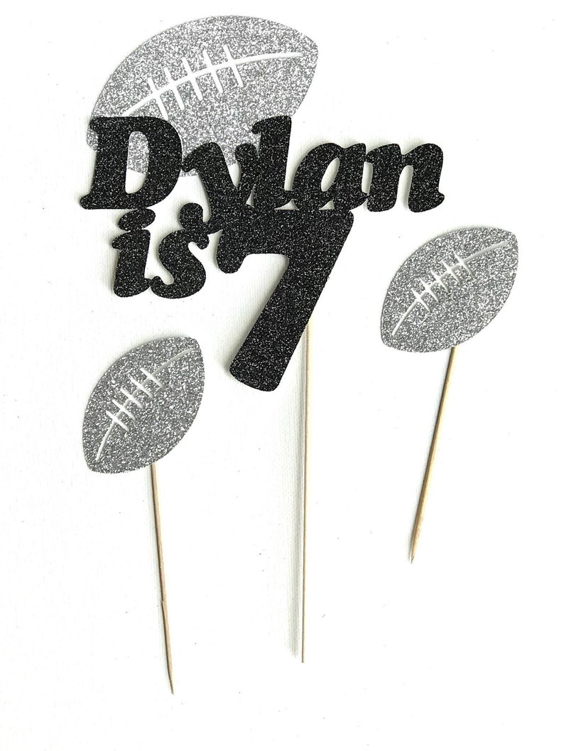 Personalized Football Cake Topper - Etsy