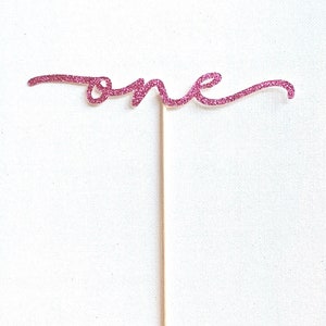 One Cake Topper, First Birthday Cake Topper - Etsy