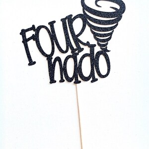 Fournado Cake Topper, Fourth Birthday Cake Topper - Etsy