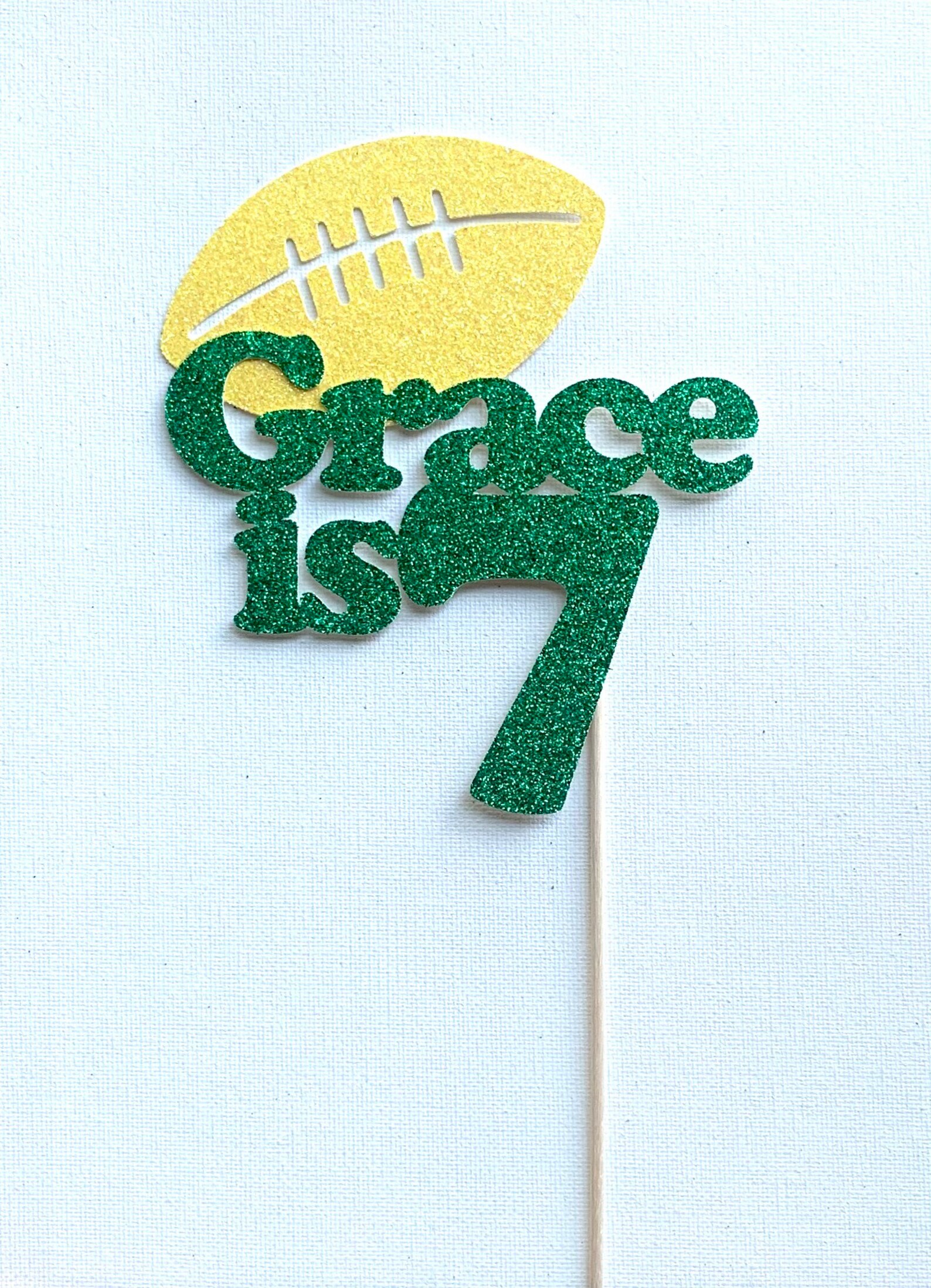 Personalized Football Cake Topper - Etsy