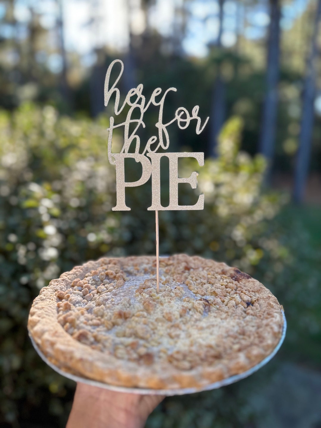 Here for the Pie Topper, Pie Topper, Thanksgiving Topper - Etsy