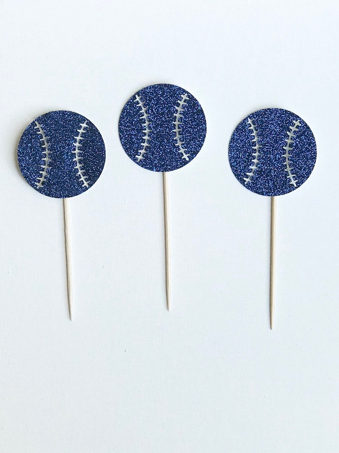 Baseball Cupcake Toppers - Etsy
