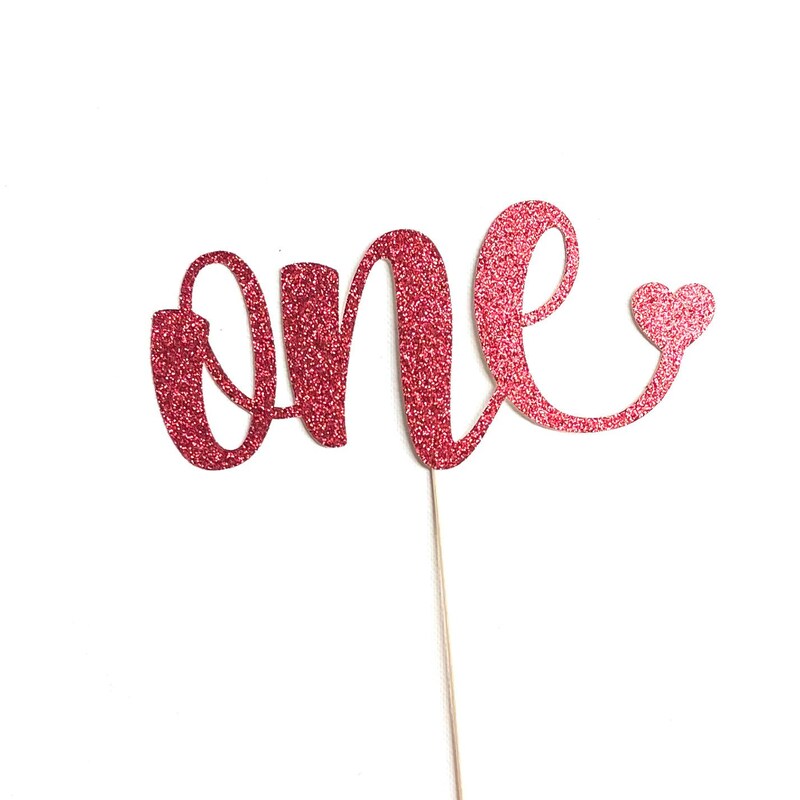 One Cake Topper - Etsy