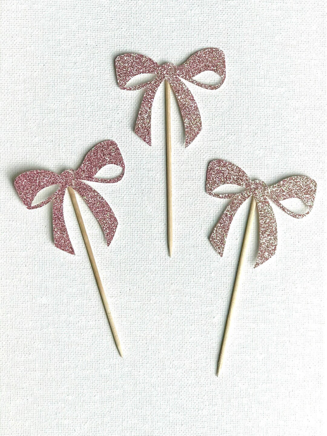 Bow Cupcake Toppers, Girl Cupcake Toppers, Baby Girl Cupcake Toppers - Etsy