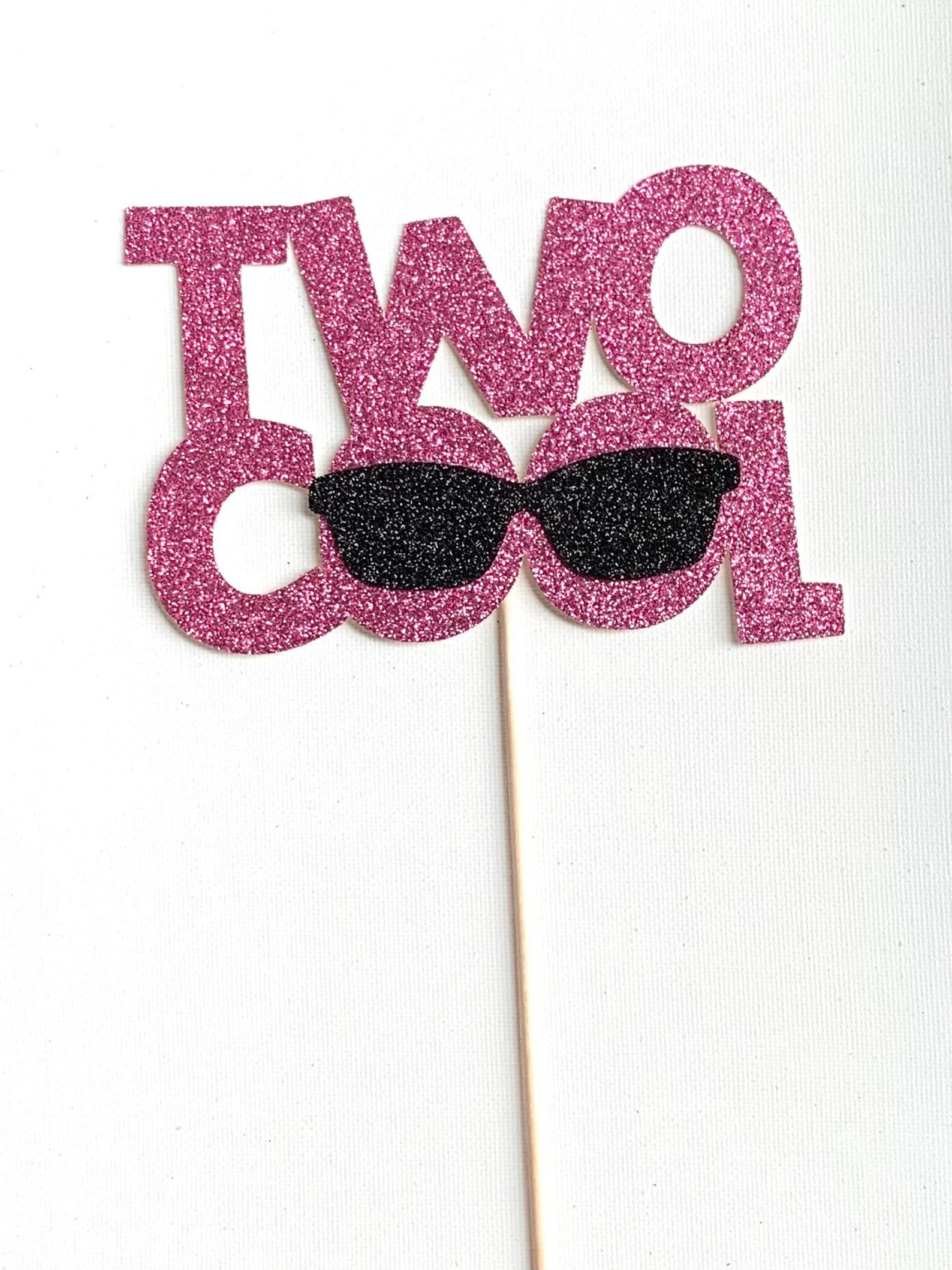 Two Cool Cake Topper Second Birthday Cake Topper Turning Two | Etsy