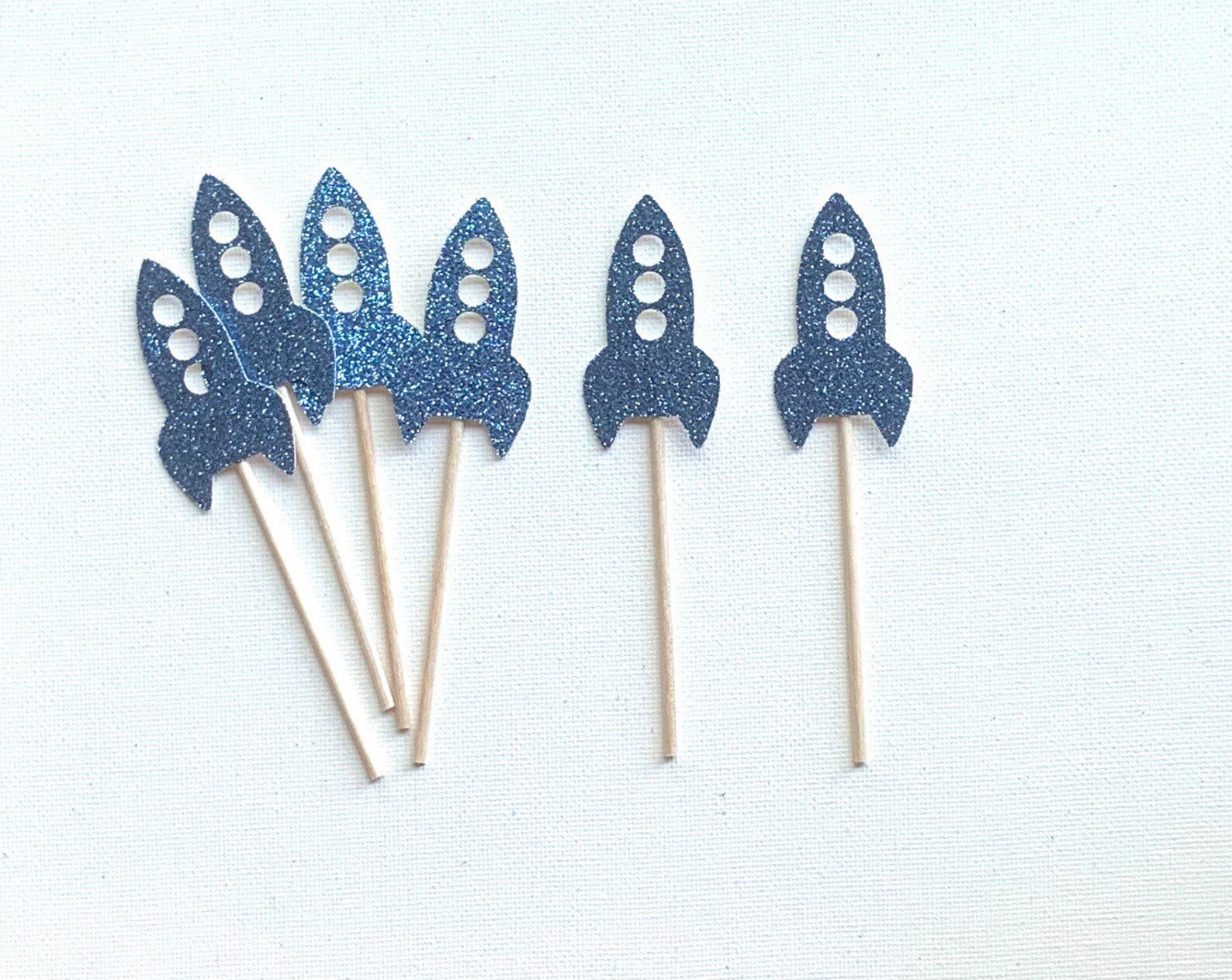 Rocket Ship Cupcake Toppers, Spaceship Cupcake Toppers - Etsy