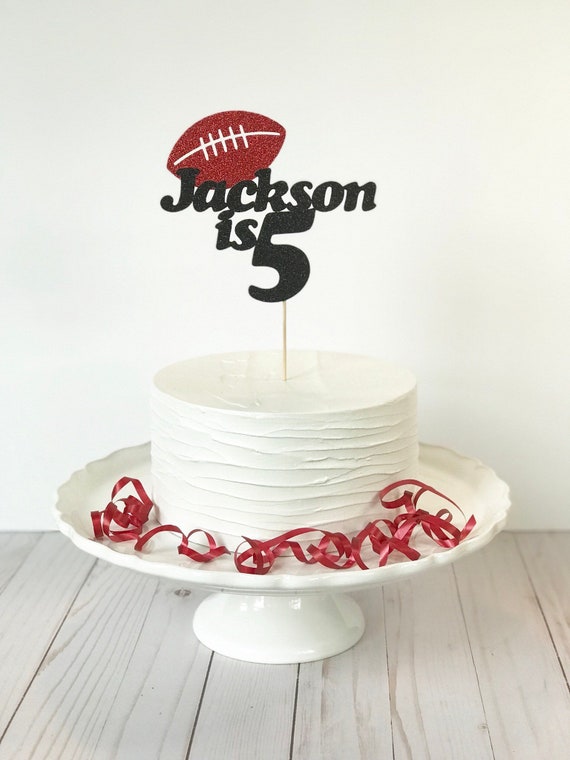 Personalized Football Cake Topper - Etsy