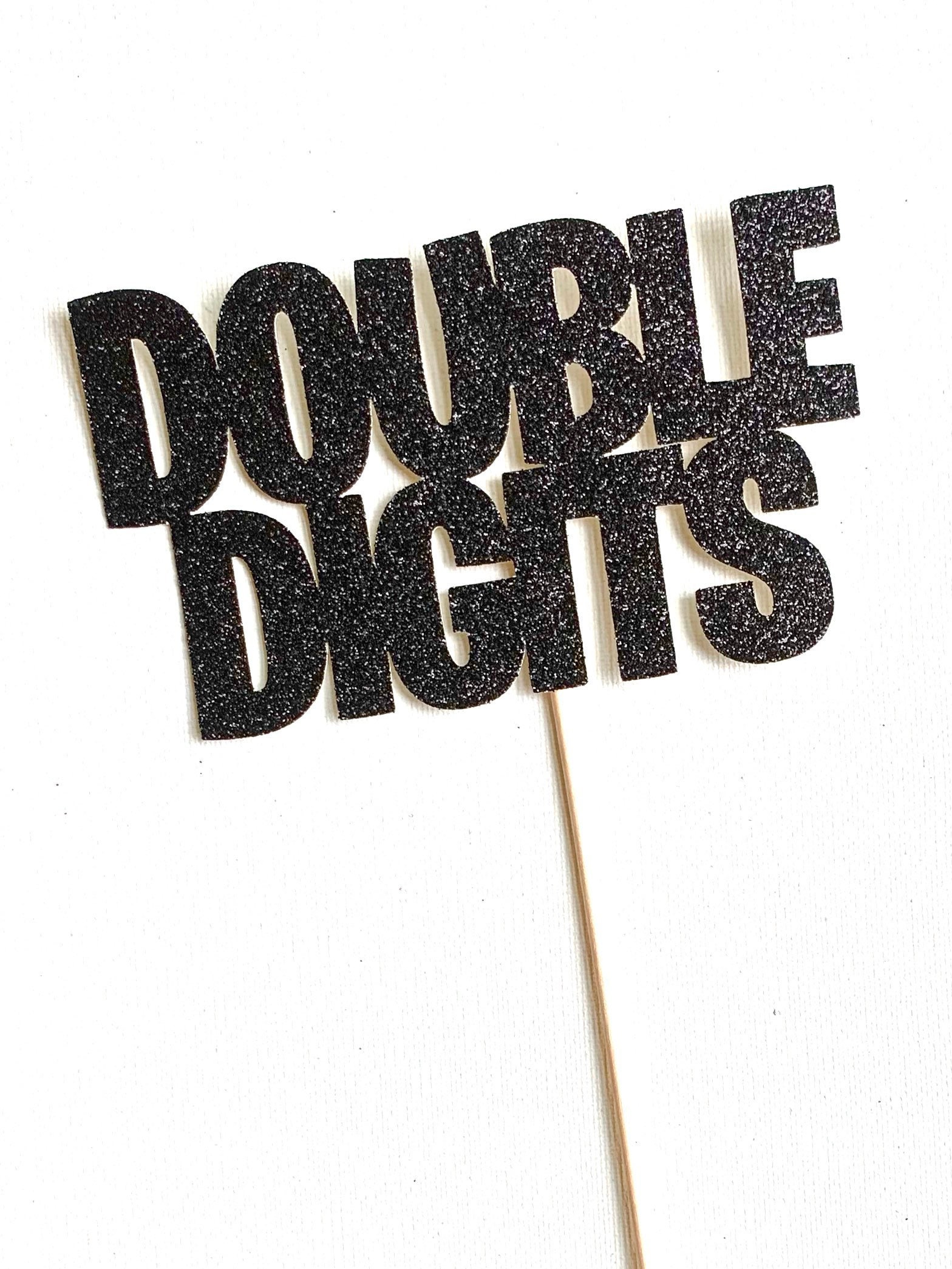 Double Digits Cake Topper Tenth Birthday - Etsy