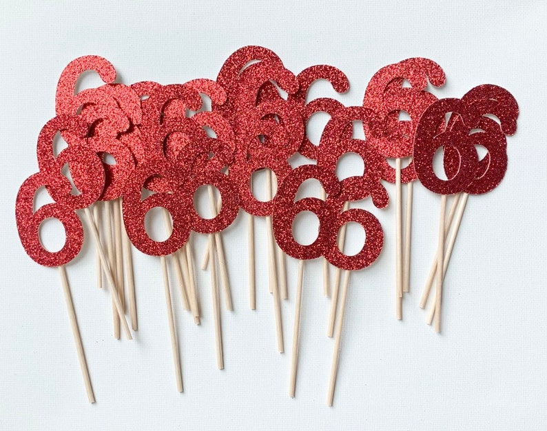 Age Cupcake Toppers Number Cupcake Toppers Numerical Cupcake - Etsy