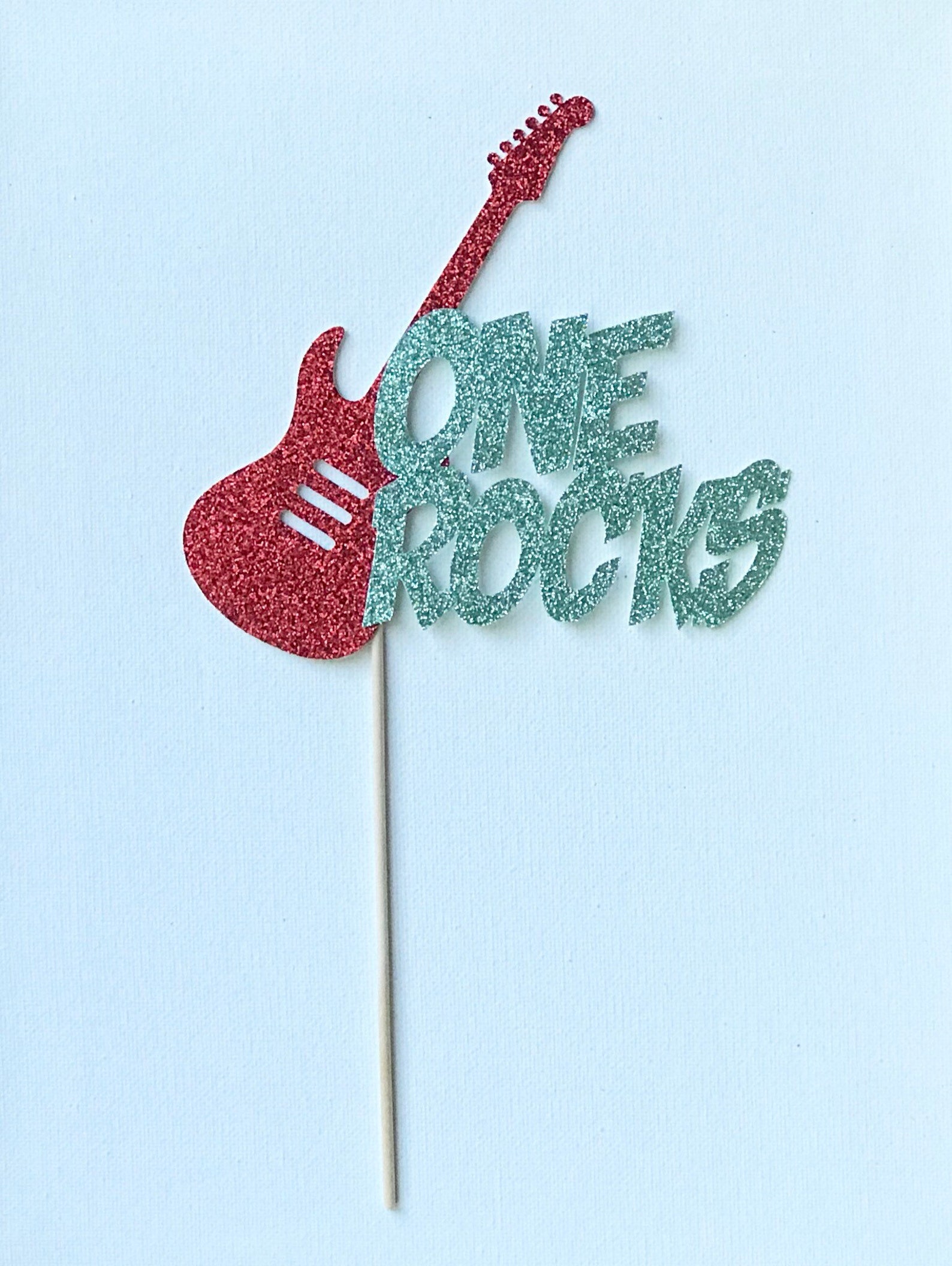 Rockstar Cake Topper Personalized Guitar Cake Topper | Etsy
