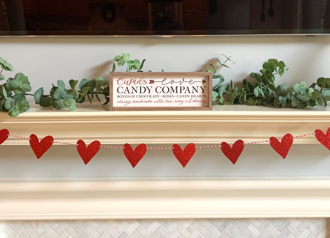 Valentine Garland, Valentine's Day Garland, Hearts Garland - Etsy