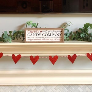 Valentine Garland, Valentine's Day Garland, Hearts Garland - Etsy