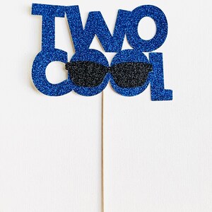 Two Cool Cake Topper, Second Birthday Cake Topper, Turning Two Cake ...
